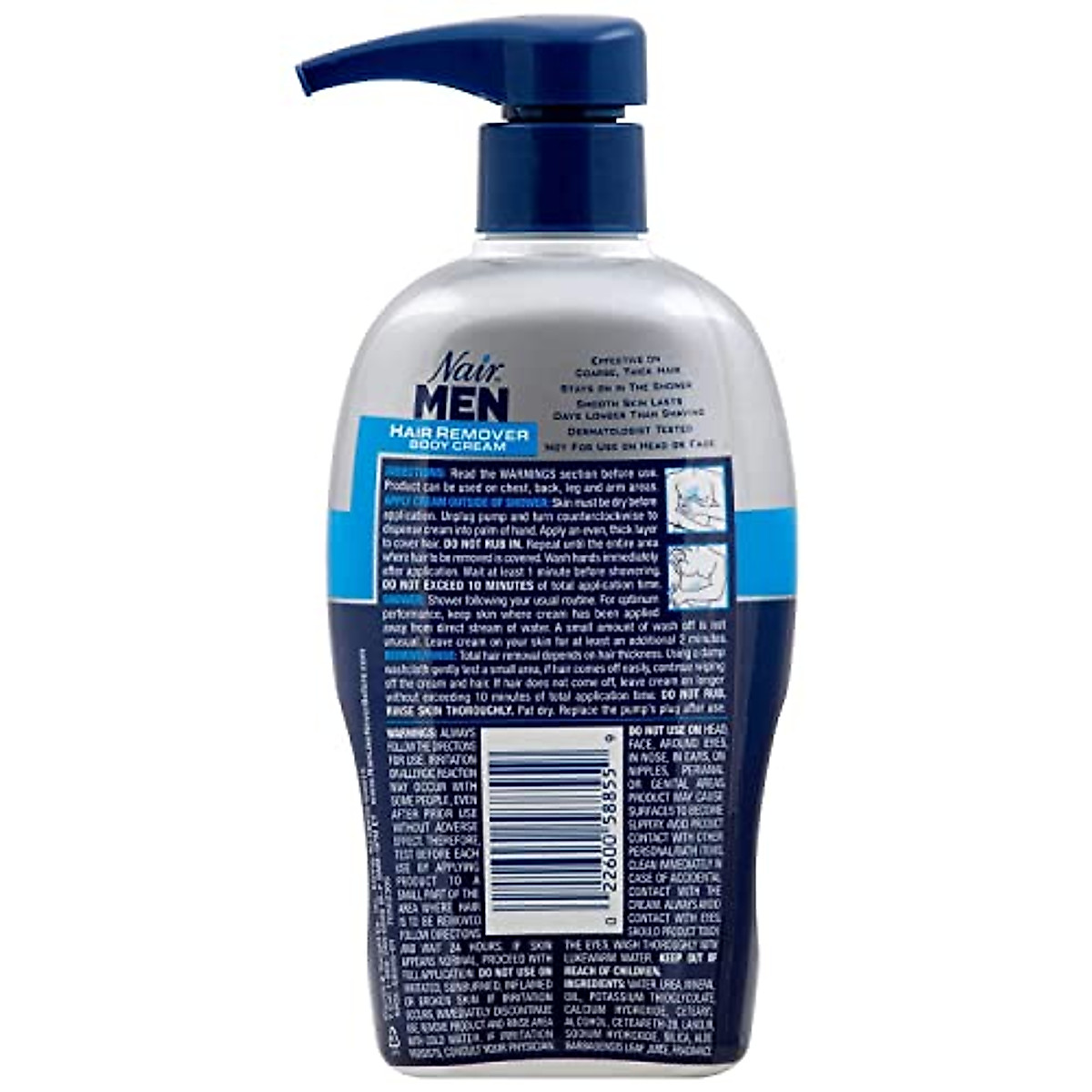 Nair Hair Remover Men Body Cream 368 ml Pump by Nair