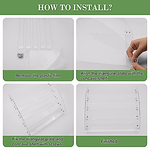 yuuzue 5 Tier Greeting Card Display Rack, Clear Acrylic Sticker Display Stand for Vendors Retail Display Photo Stand for Counter Tabletop Display Supplies