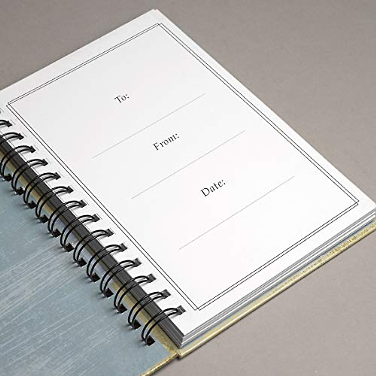 Hardcover Journal Footprints In The Sand Poem Beach Inspirational Wire Bound Notebook w/192 Lined Pages, Large