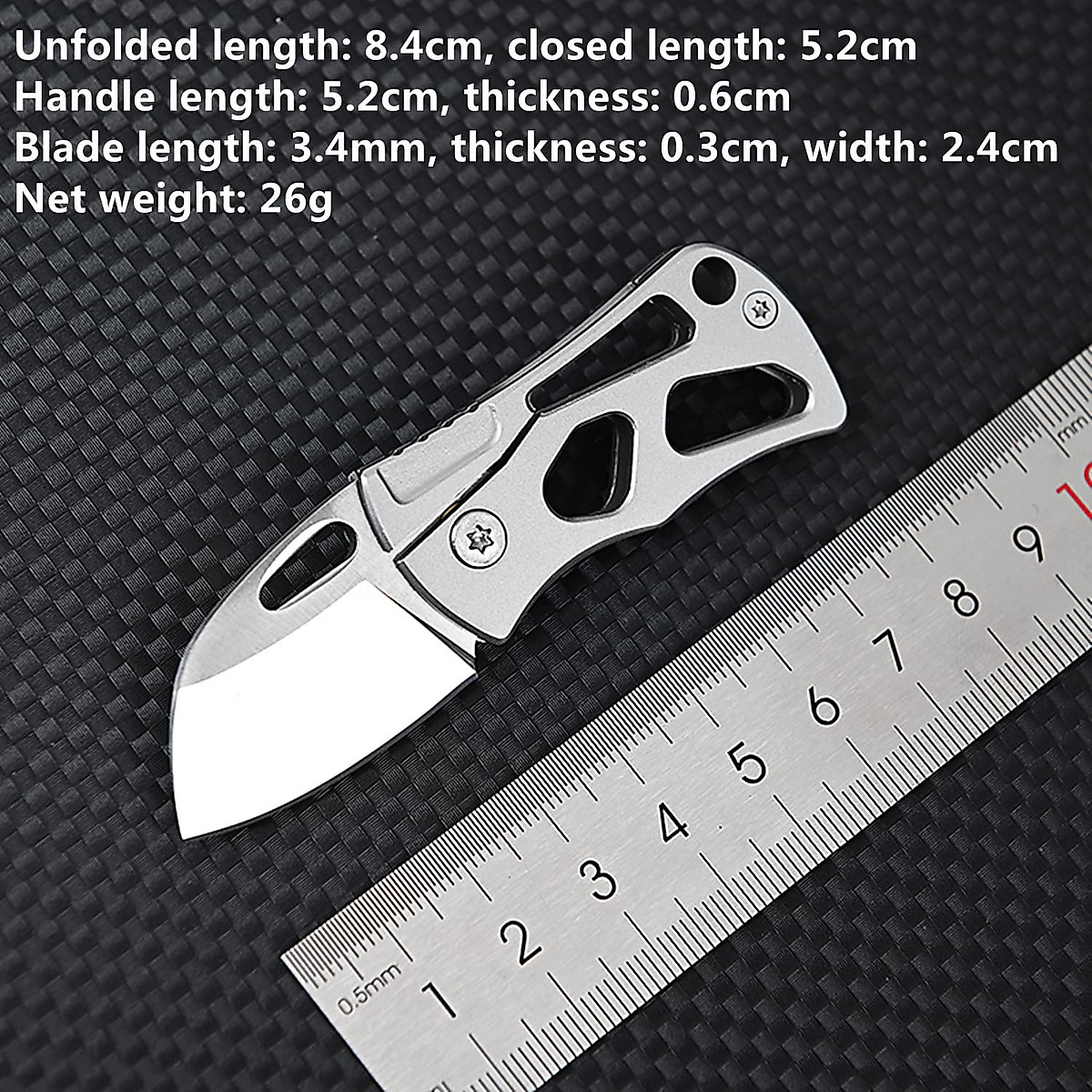 SZHOWORLD Everyday Carry Pocket Knife, Mini EDC Knife with D2 Steel Blade, Small Folding Knife, Sharp and Durable