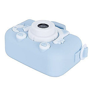 070 Camera Children Camera Portable 40MP Cartoon Cat Photograph Camera with Puzzle Games Birthday Gifts for Kids Children (Blue)