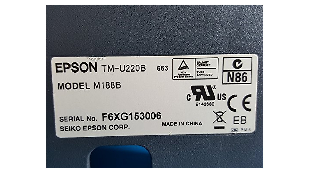 Epson TM-U220B M188B POS Receipt Printer USB - Reliable & Durable