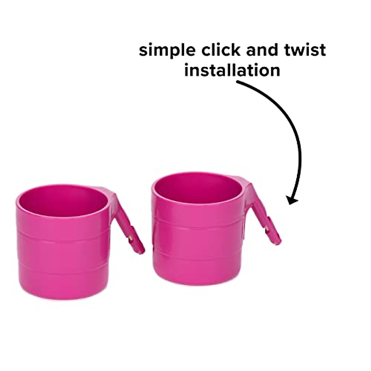 Diono Car Seat Cup Holders for Radian, Everett and Rainier Car Seats, Pack of 2 Cup Holders, Purple Plum