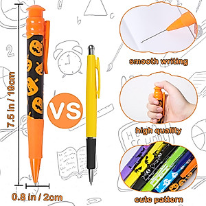 Letapapa Halloween Party Favor for Kids, 24 Pcs Halloween Jumbo Pens in 6 Designs, Halloween Toys, Goodie Bag Stuffers Fillers, Trick or Treat, School Classroom Rewards