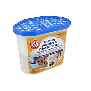 Arm & Hammer Moisture Absorber & Odor Eliminator 14oz Tub, 2 Pack - Eliminates Musty Odors & Freshens Air for Closets, Laundry Rooms, Mud Rooms