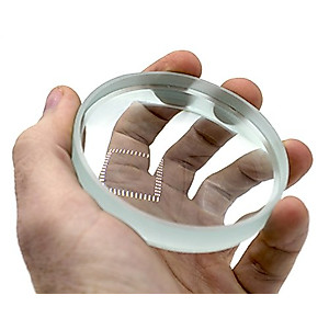 Double Concave Lens, 150mm Focal Length, 3" (75mm) Diameter - Spherical, Optically Worked Glass Lens - Ground Edges, Polished - Great for Physics Classrooms - Eisco Labs
