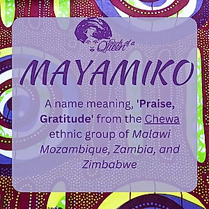 Touch of a Queen African Print Pattern Ankara Headwrap Turban Headband Hair Scarf (Mayamiko)