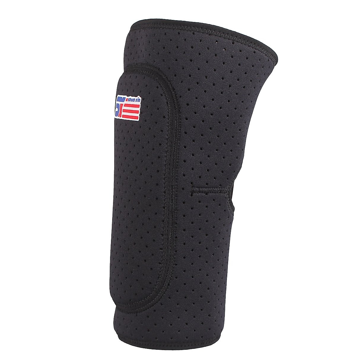 ShuoXin Thicken Breathable Sports Neoprene Knee Sleeve Compression Support Brace Knee Guard Protector Pad 1PCS - Black (L)