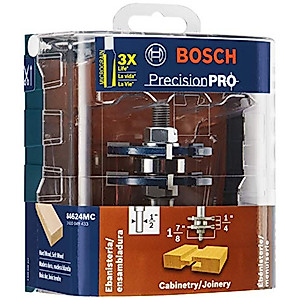 BOSCH 84624MC 1-7/8 In. x 1/4 In. Carbide-Tipped Tongue and Groove Router Bit