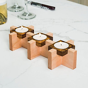 CandleNScent Colored Tea Light Candles | Unscented | White | Made in USA (Pack of 10)