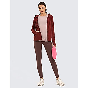 CRZ YOGA Womens Butterluxe Workout Leggings 28 Inches - High Waisted Gym Yoga Pants with Pockets Running Buttery Soft Taupe Large