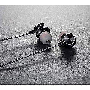 ApexOne Wired Metal in-Ear Earbuds Headphones with MIC &Volume Control and Pocket Case, Crystal Clear Sound Bass Stereo Noise Isolating Earphones (Earbuds, Black Case and 2 Small Tips Included)
