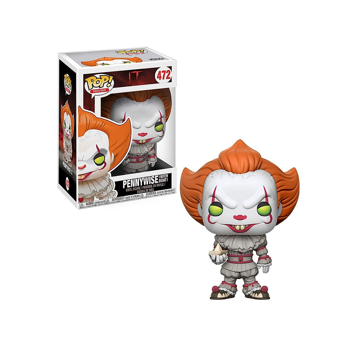 Funko Pop! Movies: It - Pennywise with Boat (Styles May Vary) Collectible Figure
