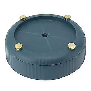 banapoy Lazy Susan Turntable, Round 360 Rotating Spice Organizer Rack Multifunctional Spinning Lazy Susan Display Tray, Non Skid, for Kitchen Countertop Makeup (Blue)