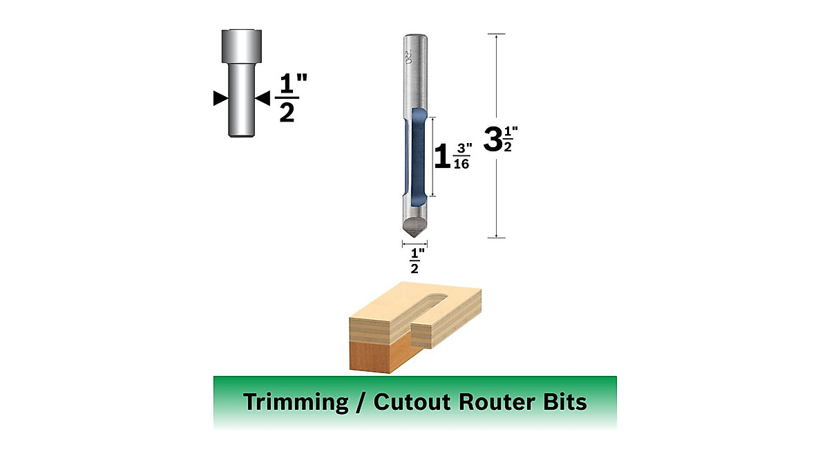 BOSCH 1/2-Inch Carbide Tipped Panel Bit
