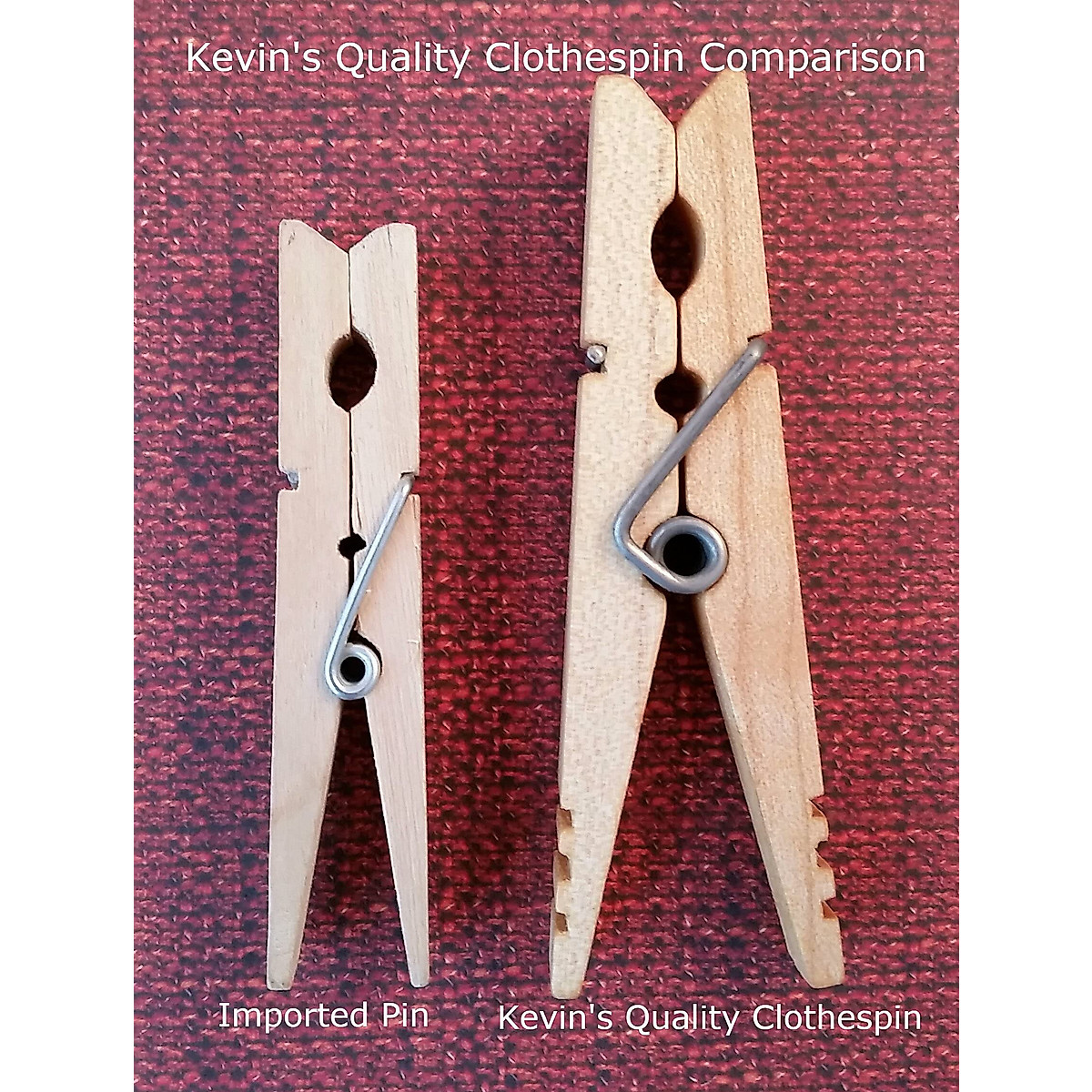 Clothespins Kevin's Quality Clothespins Set of 50