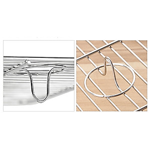 Summerdaisy Durable Stainless Steel Round Baking Barbecue Rack Multi-Purpose Wire Food Steamer/Cooking/Baking/Steaming Rack/Stand(with legs)