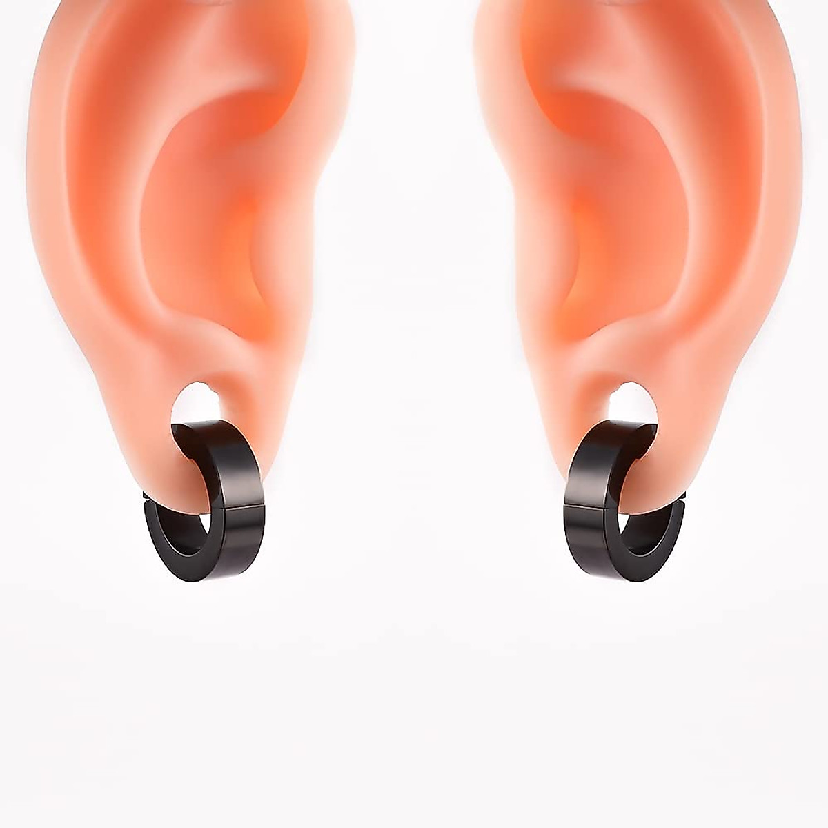 Atomhole 2PCS Ear Gauges Circles Ear Weights for Stretched 316 Stainless Steel Hypoallergenic Earrings Plugs Tunnels Expander Piercing Body Jewelry