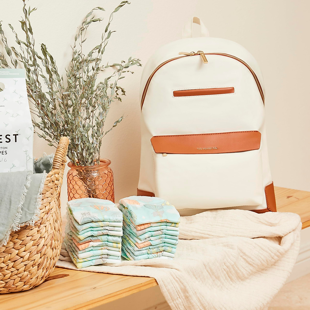 The Honest Company Uptown Canvas Backpack