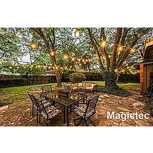 Magictec Solar String Lights, LED S14 Solar String Light Outdoor Waterproof Lighting Decoration Energy Saving Hanging Decor for Garden, Balcony, Porch, Backyard or Camp Tent 27 ft