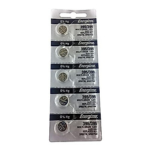 Energizer 395/399 Silver Oxide 5 Batteries (SR927W / SR927SW)