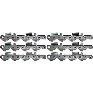 6 Pack Oregon 11BC060E 11BC Harvester Chipper Chain 3/4"