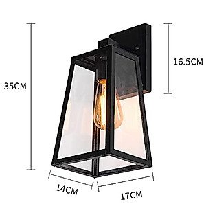 European wall light Outdoor Wall Lamp Die-casting Aluminum Lamp Body Waterproof Rust Outdoor Wall Lights American Simple Garden Lamp Aisle Balcony Door Exterior Wall Home Villa Garden Courtyard Wall S