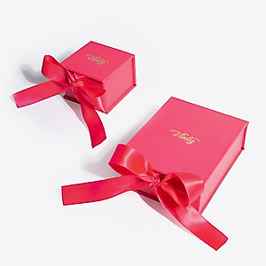 Geometric Earrings for Women, Blue Enamel Half-Circle and Orange Square Earrings with Pearl Stud - Modern Chic Statement Earrings