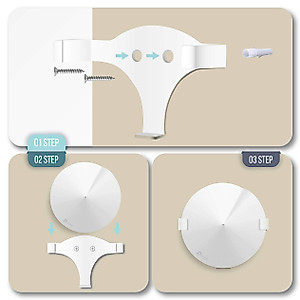 ALLICAVER Compatible Wall Mount Deco M5, Sturdy Metal Made Mount Stand Holder Compatible Deco M5 Mesh WiFi(M5-1Pack)