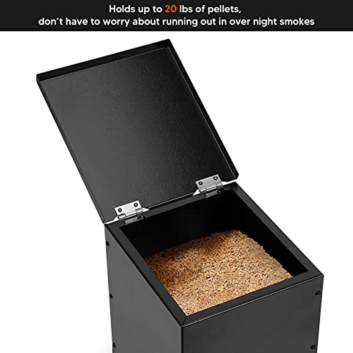 Stanbroil Pellet Grill Hopper Extension for Pit Boss 340 and 440 Series, Black