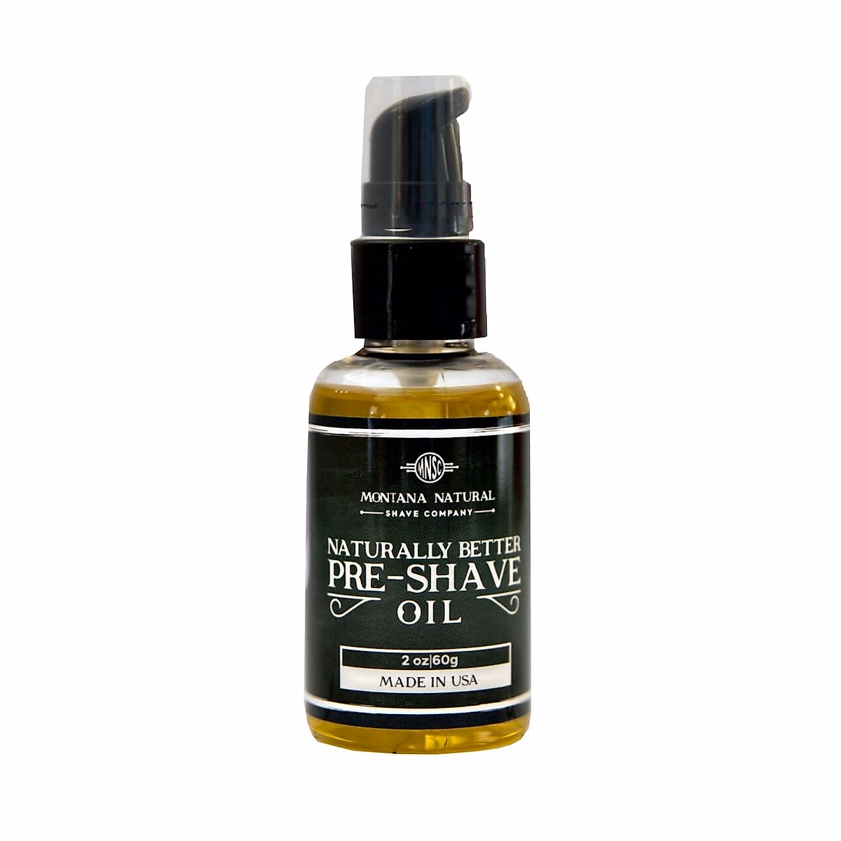 MNSC Naturally Better Pre-Shave Oil for a Smooth, Irritation-Free Shave | Premium Oils, Hypoallergenic, Made in USA, Simple, All-Natural, Plant-Derived Ingredients