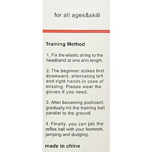 portzon Boxing Reflex Ball, 2 Difficulty Level Boxing Ball with Headband, Softer Than Tennis Ball, Suit for Reaction, Agility, Punching Speed, Fight Skill and Hand Eye Coordination Training