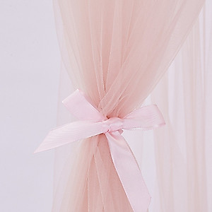 ESUPPORT Bed Canopy Princess Round Dome Bed Netting Cover Hanging Curtain Play Tent Mosquito Net Reading Nook Decoration