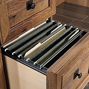 Sauder Palladia L-Shaped Desk, Vintage Oak finish