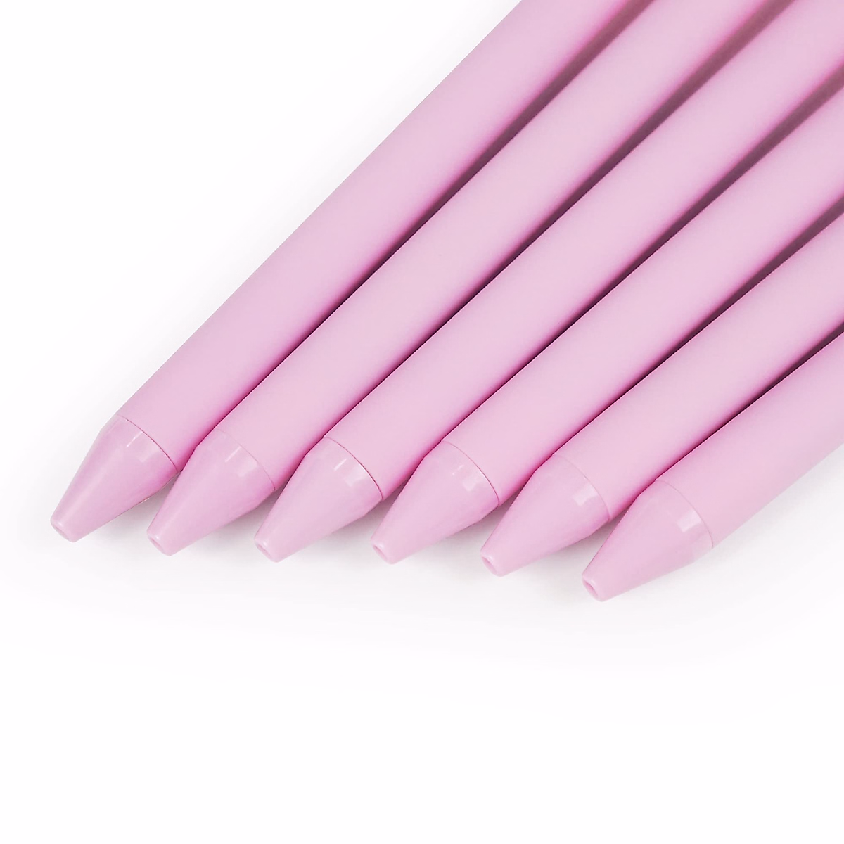 U-RIGHT 12 Pcs Gel Ink Pens Black Ink 0.5 mm Fine Point Smooth Writing Cute Pens for Office School (Light Pink)