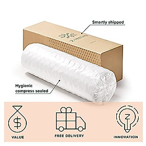 ZINUS 10 Inch Comfort Support Cooling Gel Hybrid Mattress / Tight Top Innerspring Mattress / Motion Isolating Pocket Springs / Mattress-in-a-Box, Twin