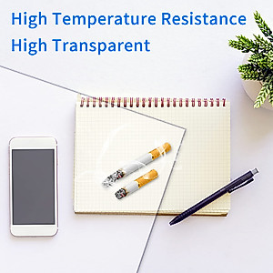 MM MELISEN Clear Table Protector, Clear Office Desk Mats, Plastic Table Cover, 0.06" Thick Transparent PVC Table Protector, Easy to Be Cut (31.5 x 59.1in/80 x 150cm)