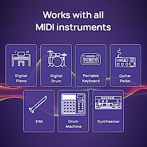 CME U2MIDI Pro - High-Speed USB MIDI Cable with Filter and Mapper - Plug & Play USB-to-MIDI Interface for Computer/Laptop/PC to MIDI Instrument/Device - 6.5ft