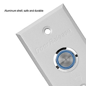 Door Access Control System Stainless Electric Steel Door Exit Button Door Push Release Button Push Button Switch with Indicator Light