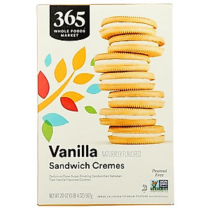 365 by Whole Foods Market, Vanilla Sandwich Creme Cookies, 20 Ounce