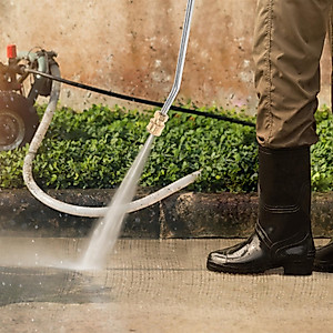 Yardenfun Curved High Pressure Washer Extension Lance Bar with Quick Car and Home Cleaning for Agricultural Irrigation and Gutter Cleaning