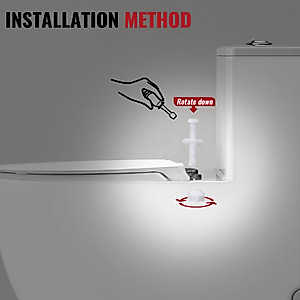 PuritySage Traditional Toilet Seat Bolts, Compatible with TOTO THU689 Toilets and Bidets,White Plastic Toilet Seats Replacement Parts,2-Pack