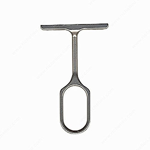 Phillco Closet Rod Kit - Oval Rod, 92 inch (2337mm) long with 6 end caps and center support. (Matte Nickel)