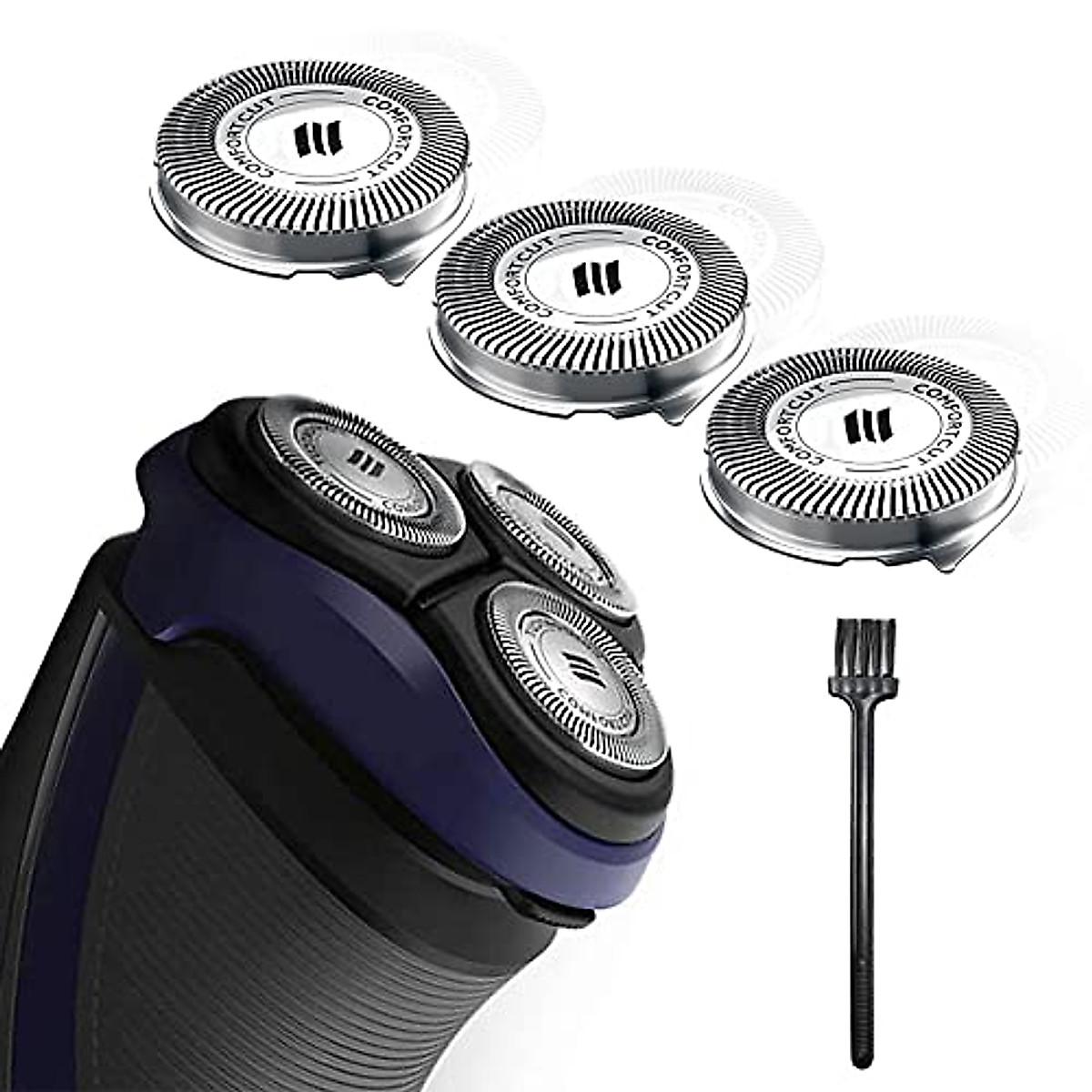 SH30 Replacement Heads for Philips Norelco Series 3000, 2000, 1000 Shavers and S738 Click and Style Fits The Following Models: S1150, S1015, S1100, S1560