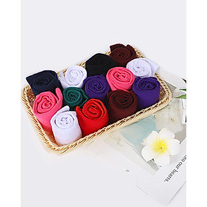 BOOPH Kids Socks Knee High Socks Boys Girls School Uniform Socks 3-5T Red