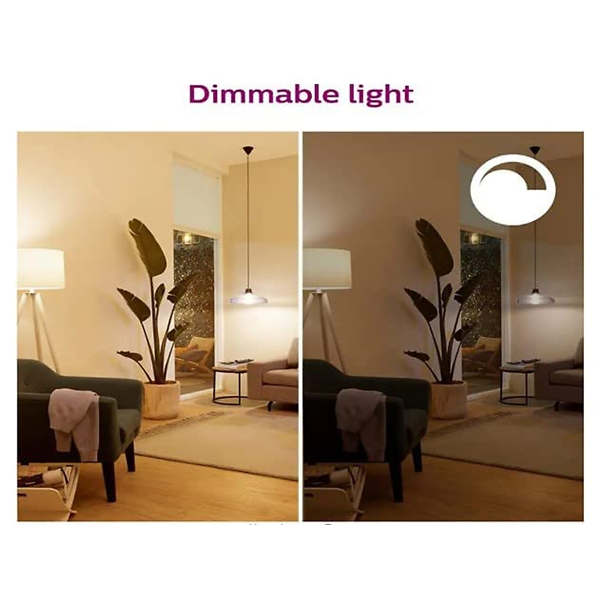 PHILIPS Color and Tunable White A19 LED 60W Equivalent Dimmable Wi-Fi Wiz Connected Smart LED Light Bulb, Easy Control with App or Voice, Works with Alexa, Google Assistant, Siri Shortcuts (4-Pack)