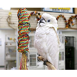 Rainbow Weave Shreddable Parrot Toy (Choose a Size) (Large)