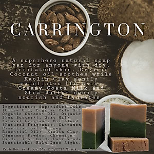 Salo Soap's Natural Womens Bar Soap Body Wash with Goat Milk Soap, Almond, Coconut Oil, Olive Oil, Shea Butter, for an all natural body wash, face soap for women and womens body soap bars.