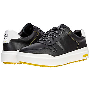 Cole Haan Grandpro Rally Golf Waterproof Caviar Black Leather 9 B (M)