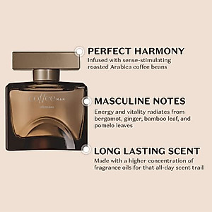 O Boticário Coffee Man Eau de Toilette | Long-Lasting, Fresh Spiced Men's Cologne Fragrance, 3.4 Ounce